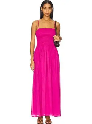 Faithfull The Brand Phoebe Maxi Dress - Cerise