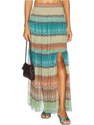 Misa Polly Skirt - Paisley Ombre Chiffon