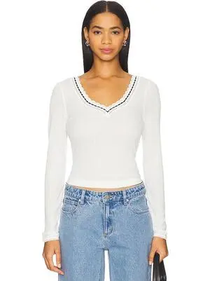 Free People Only You Long Sleeve - Clean Ivory