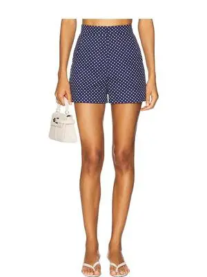 Amanda Uprichard X Reeves Short - Navy Polkadot