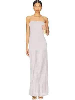 Lpa Mikayla Strapless Maxi - Lavender Fog