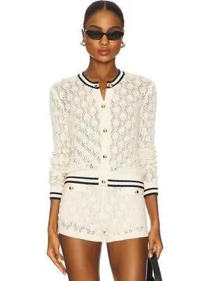 FRAME The Rookie Cardi - Cream Multi