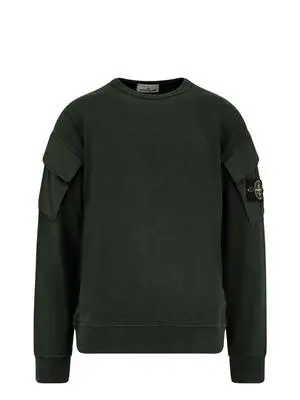 Stone Island Organic Cotton Sweatshirt - Green