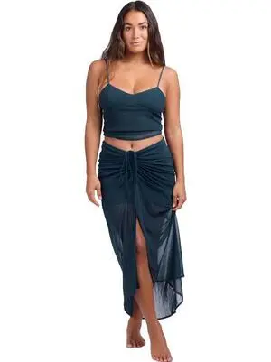 JOLYN Asymmetric Hem Skirt Trade Winds