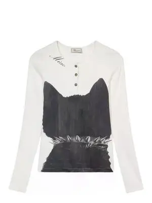 Blumarine Printed Jersey T-shirt - White