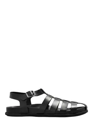A.p.c. Fisherman H Leather Sandals - Black