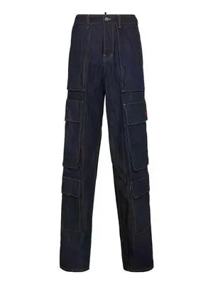 Dsquared2 Panelled Cargo Jeans - Blue