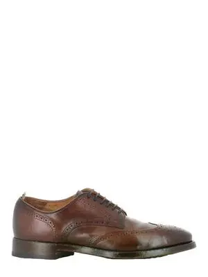 Officine Creative Leather Wingtip Brogues - Brown
