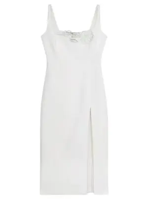 Blumarine Cut-out Detail Midi Dress - White
