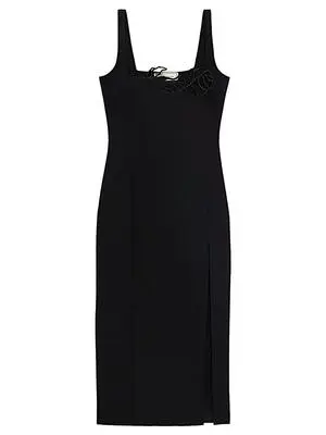 Blumarine Cut-out Detail Midi Dress - Black