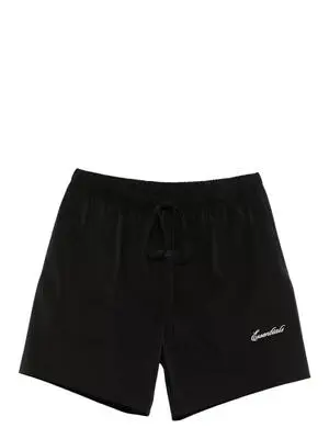 Fear Of God Logo-embroidered Drawstring Track Shorts - Black
