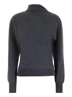 TOM FORD Asymmetric Neck Sweater - Grey