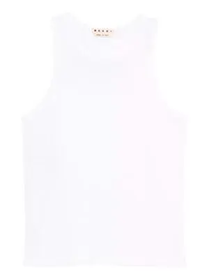 Marni Organic Cotton Tank Top - White