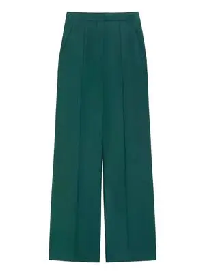 Max Mara Pleat-detail Trousers - Green