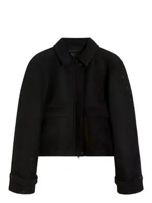 Max Mara Mesh-panelled Jacket - Black