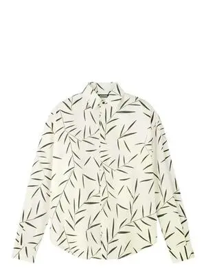 JACQUEMUS Le Simon Ml Leaf-print Button-up Shirt