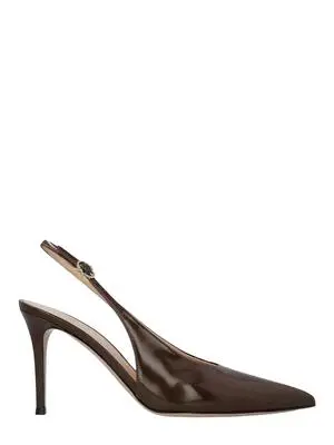 GIANVITO ROSSI 85mm Robbie Slingback Pumps - Brown