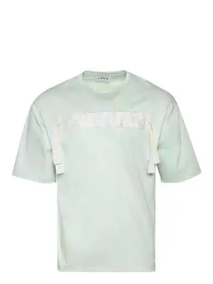 LANVIN Curb-embroidered T-shirt - Green