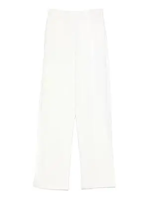 Emporio Armani Organic-cotton Trousers - White