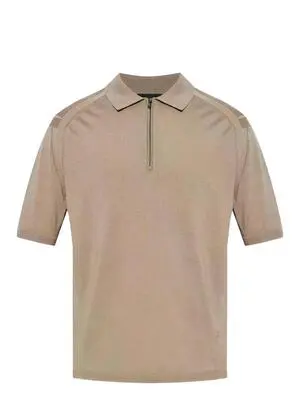 Emporio Armani Half-zip Polo Shirt Neutrals
