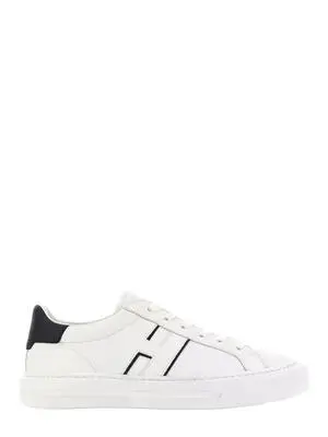 Hogan H691 Logo-embellished Leather Sneakers - White