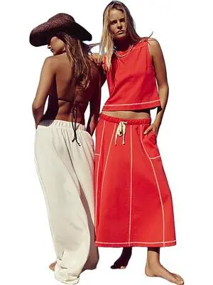 Free People Skirt Set - High Risk Red