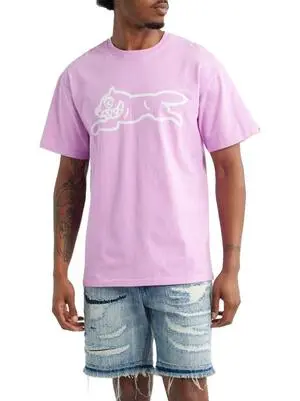 ICECREAM Checker Graphic T-shirt - Orchid