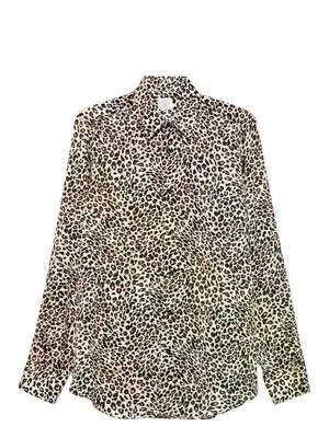 MAZZARELLI Leopard-print Shirt - Neutrals
