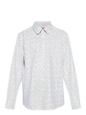 Kenzo Geometric-pattern Shirt - White