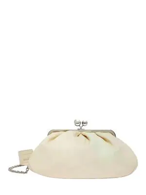 Max Mara Cubico Ruched Clutch - Neutrals
