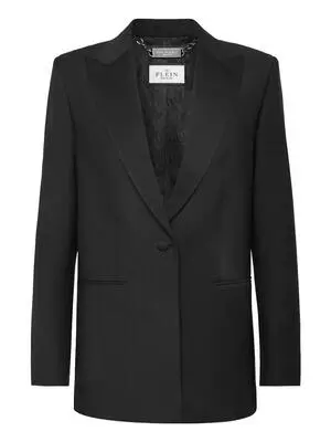 Philipp Plein Rhinestone-embellished Blazer - Black