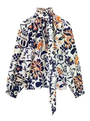 LA DOUBLEJ Cerere Floral Blouse