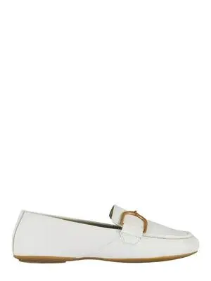 Geox Buckle-detail Loafers - White