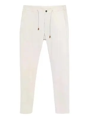 Eleventy Drawstring-waist Trousers - Neutrals