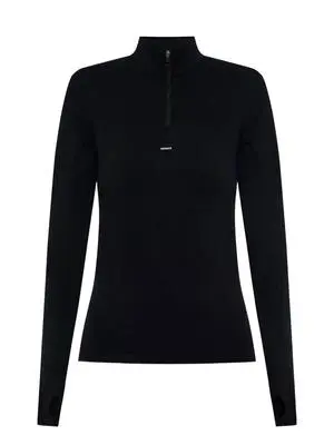 PANGAIA Quarter-zip Performance Top - Black