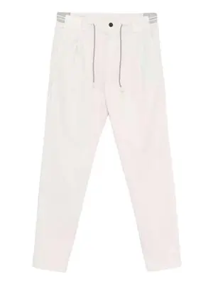 Eleventy Pleated Drawstring Trousers - Neutrals