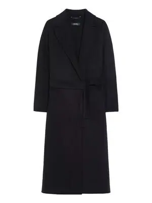 Max Mara Tailored Belted Coat - Blue
