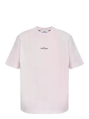 Stone Island Logo-print Cotton T-shirt - Pink