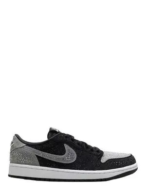 JORDAN Air 1 Retro Low OG Swarovski Stealth Sneakers Grey