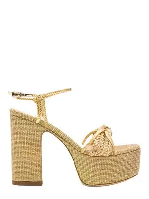 Casadei 120mm Marbella Lux Sandals - Neutrals