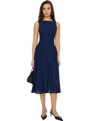 REFORMATION Anelis Midi Dress - Blue