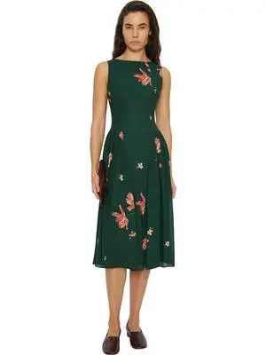 REFORMATION Anelis Midi Dress - Green