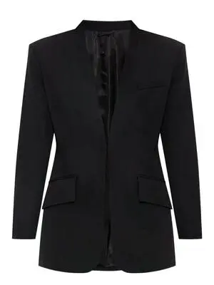 ATTICO Padded-Shoulder Wool Blazer