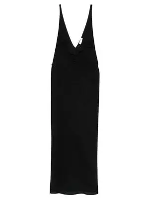 Magda Butrym V-neck Maxi Dress - Black
