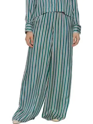 Max Mara Ladino Striped Trousers - Green