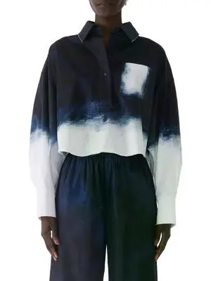 JASON WU Ombré-print Shirt - Blue