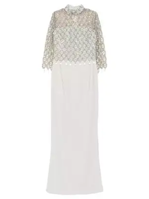JEAN-LOUIS SABAJI Embellished High-neck Dress - Grey