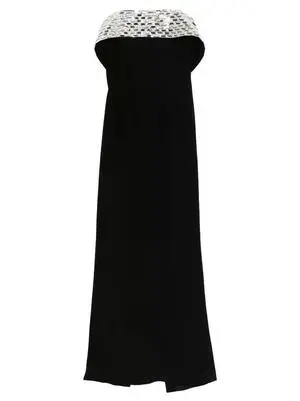 JEAN-LOUIS SABAJI Embellished Maxi Dress - Black