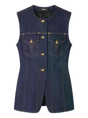 Versace Denim Vest - Blue