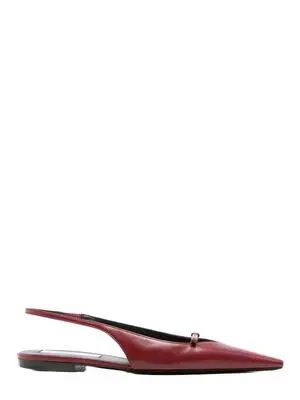 Victoria Beckham Pointed-toe Slingback Pumps - Red